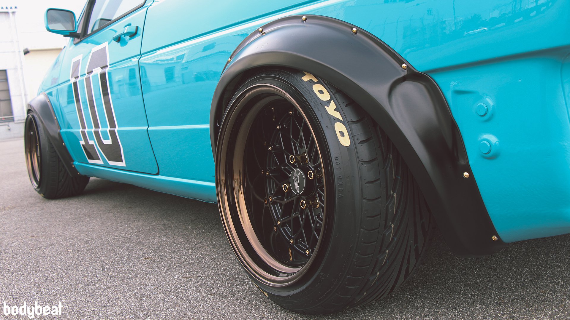 Go JDM on a MK2 Golf? Sure why not! → Stanced.info